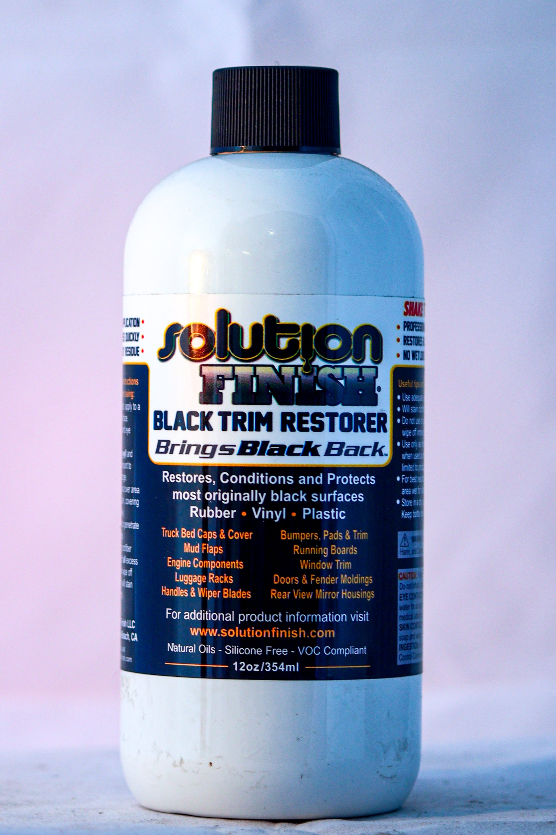 Solution Finish Black Plastic & Vinyl Plastic Trim Restorer | Siler Sales